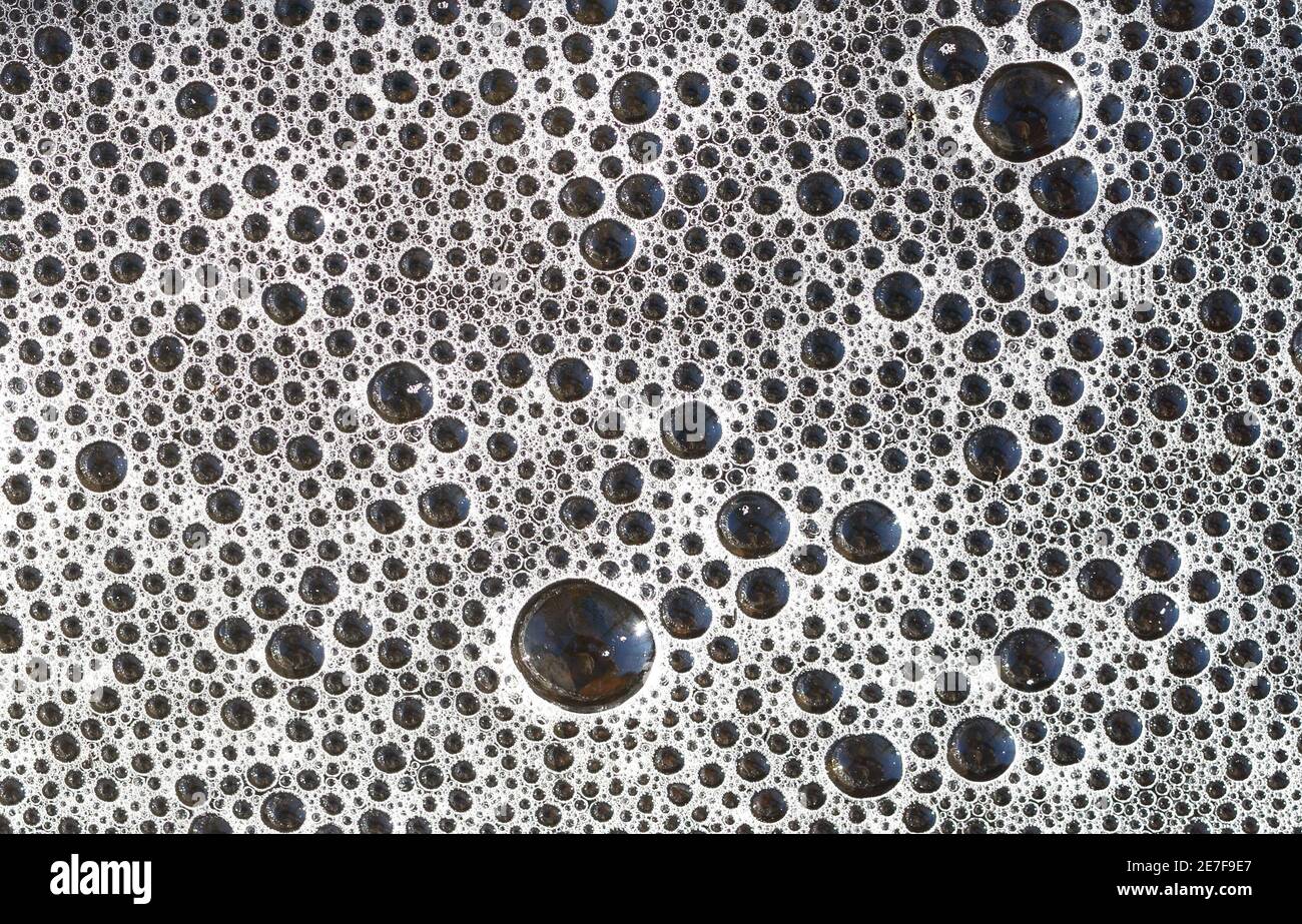 Bubbles Pattern like a Foam Texture Stock Photo - Alamy