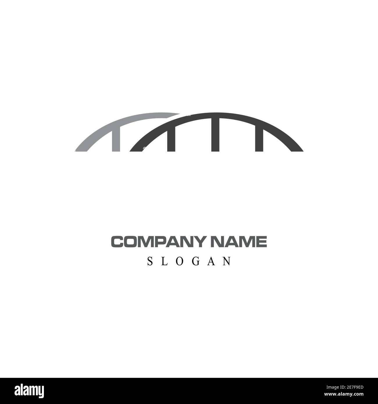 Bridge Logo Template vector icon illustration design Stock Vector Image ...