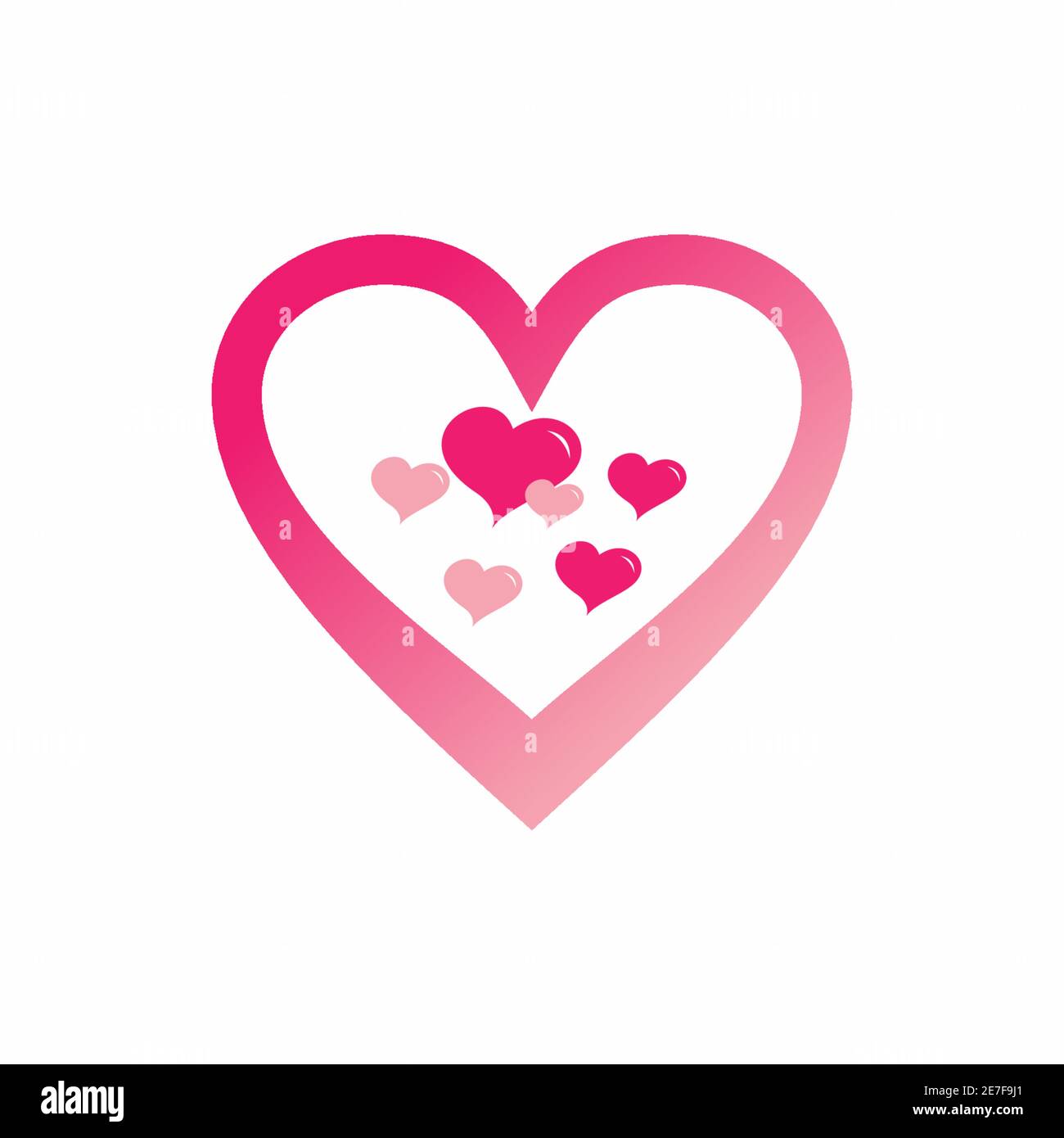 Pink love sign logo design Stock Vector Image & Art - Alamy