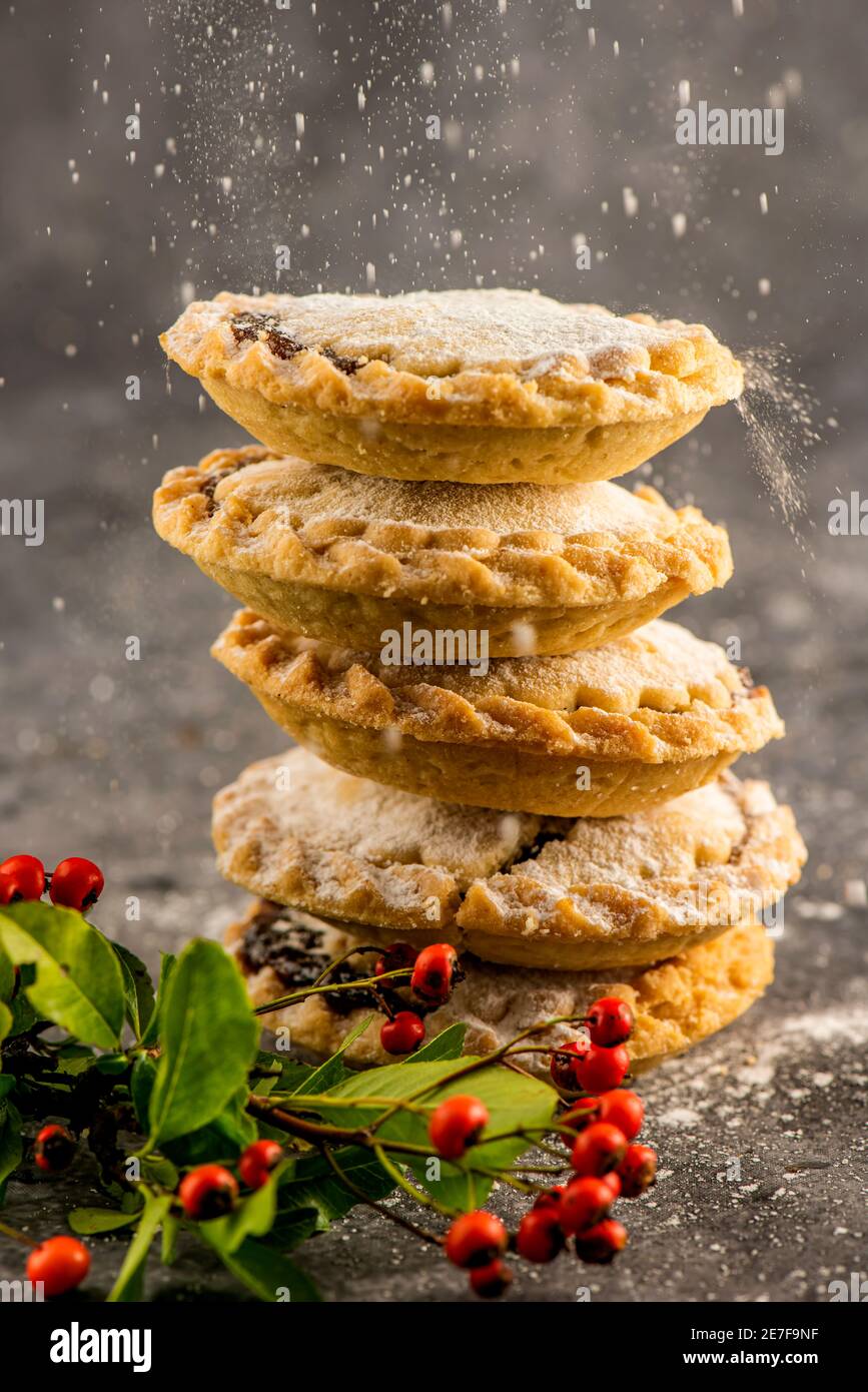 Mince Pie Stack Stock Photo - Alamy