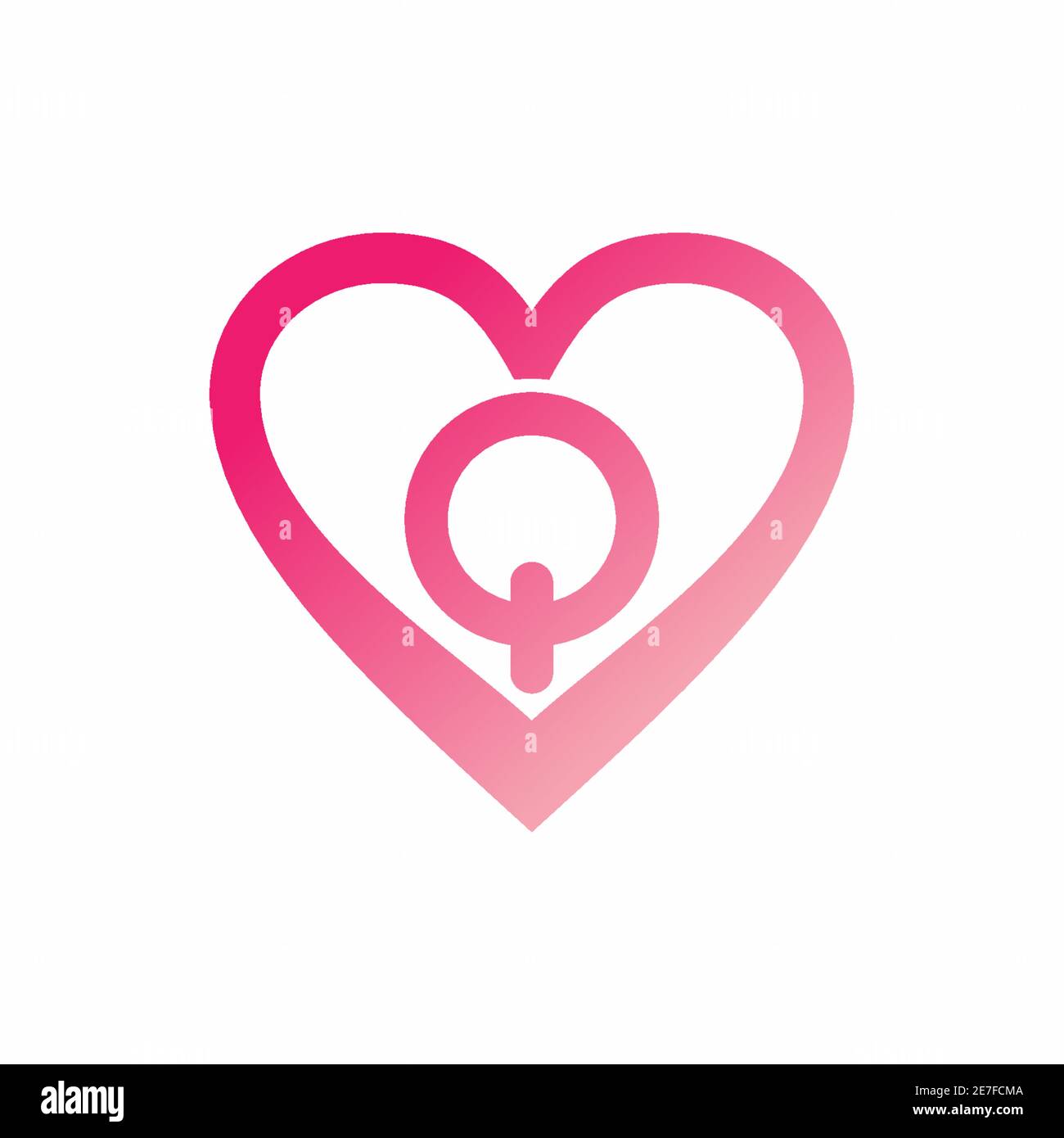 Q letter in pink love sign logo design Stock Vector Image & Art - Alamy