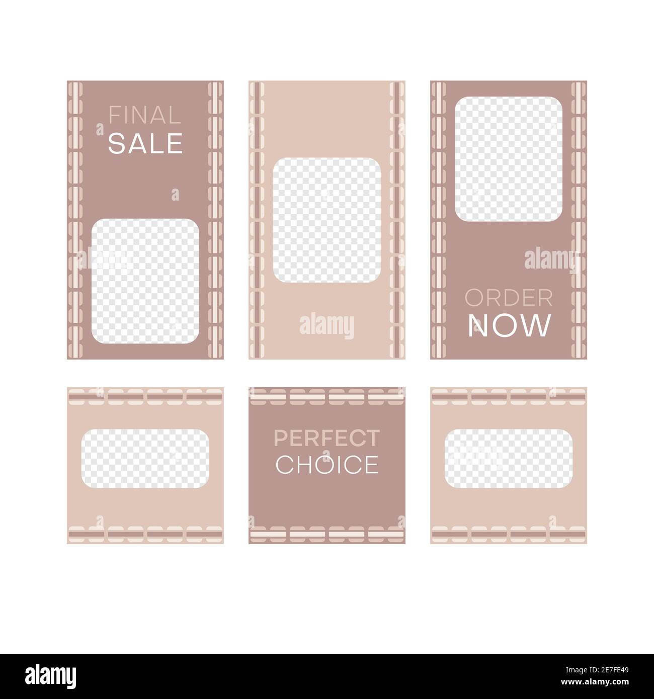 Modern decorative vector frames. Editable design templates for web ...