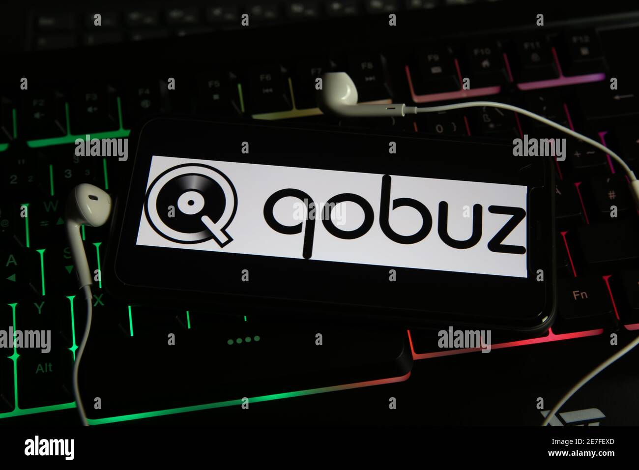 Viersen, Germany - January 9. 2021: Closeup of smartphone screen with ...