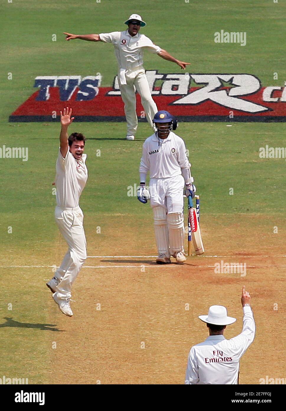 Cricket umpire signal hi-res stock photography and images - Alamy