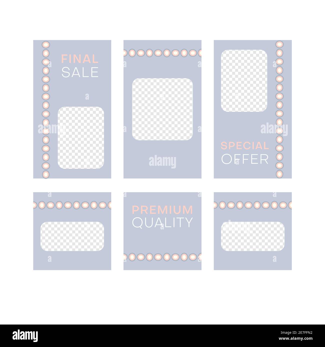 Modern decorative vector frames. Editable design templates for web ...