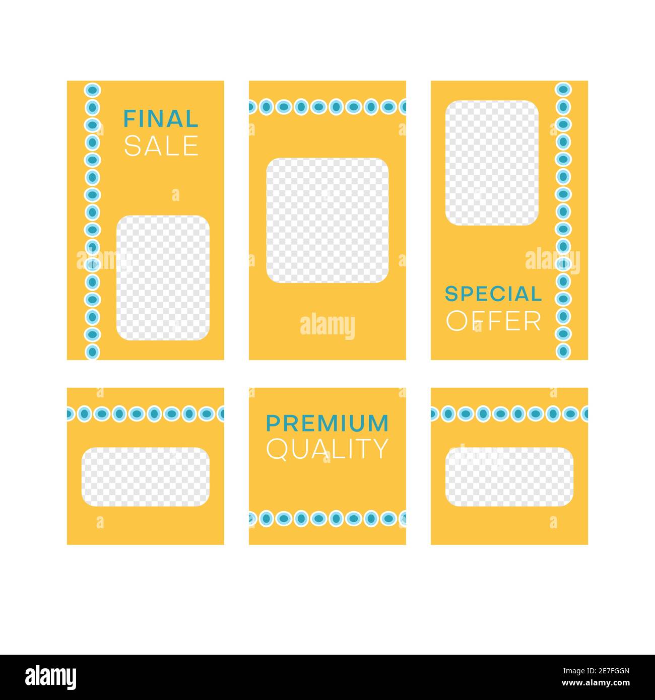 Modern decorative vector frames. Editable design templates for web ...