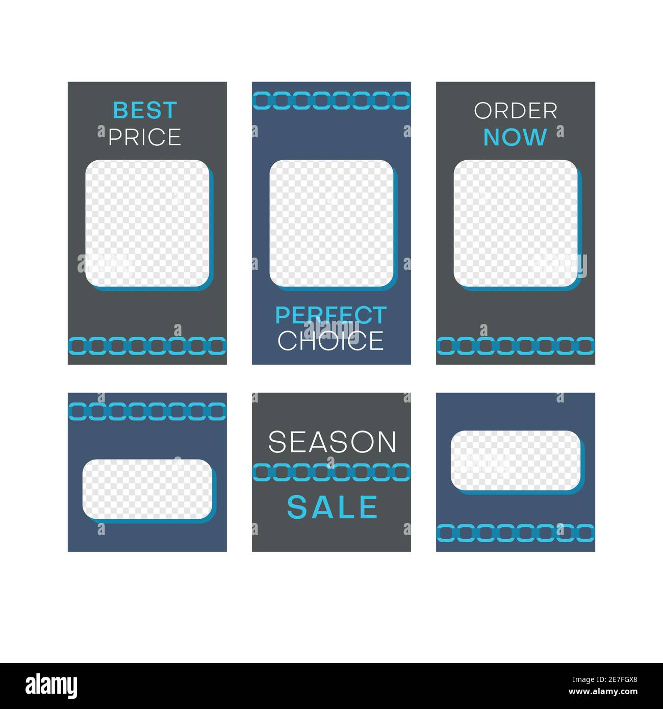 Modern decorative vector frames. Editable design templates for web ...