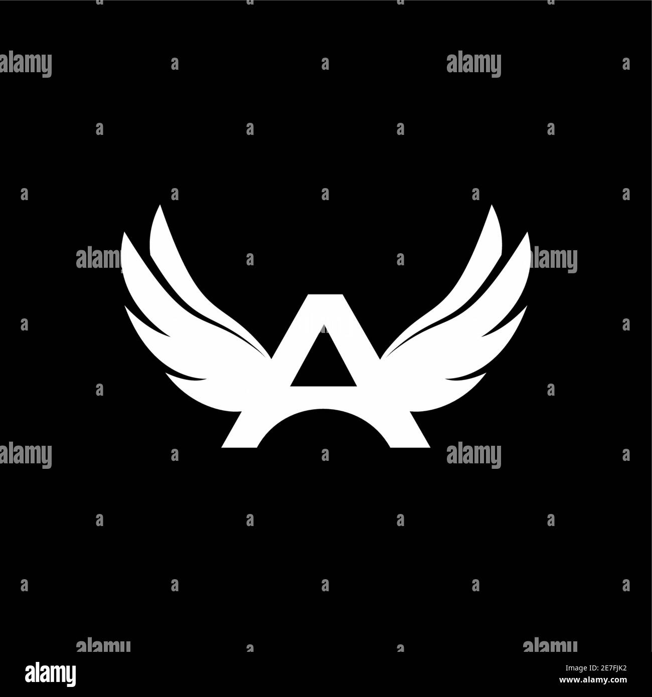 A initial letter with wings logo design Stock Vector Image & Art - Alamy