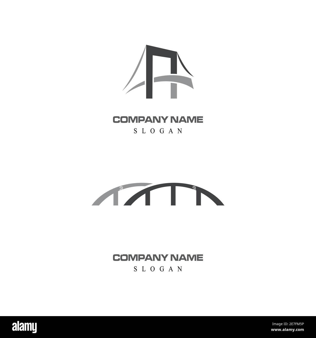 Bridge Logo Template vector icon illustration design Stock Vector Image ...