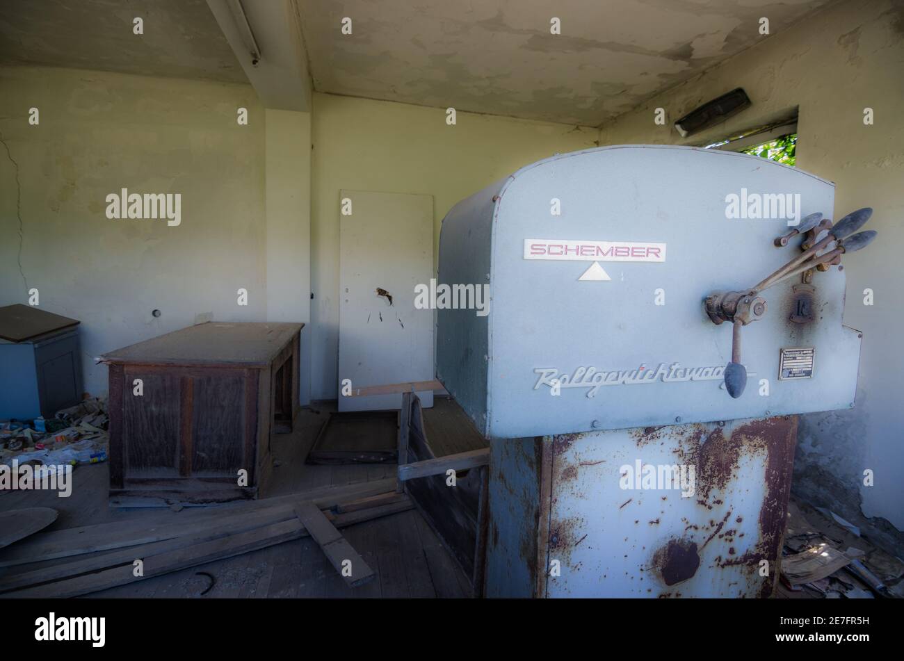 old signal tower for train points from the railway Stock Photo - Alamy
