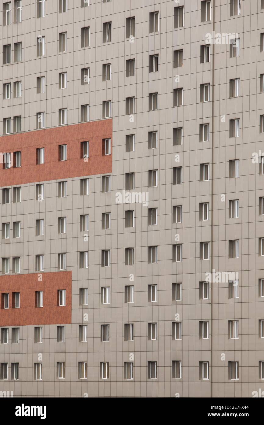 Color image of a many window on a modern building facade Stock Photo ...