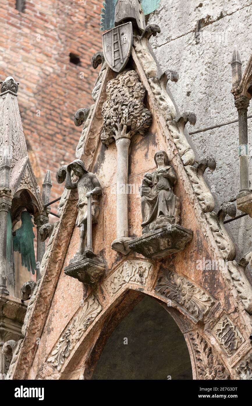 Scaliger tombs, a group of five gothic funerary monuments celebrating ...