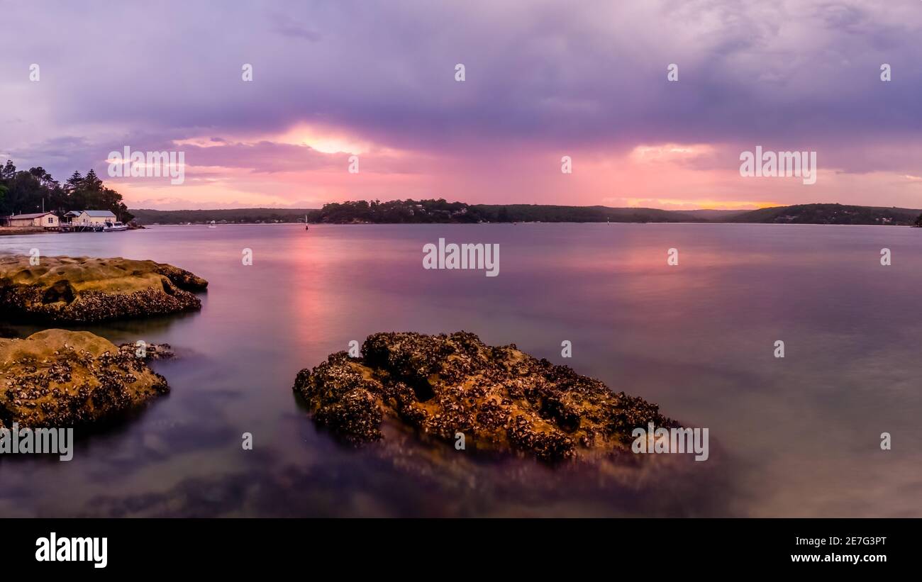 Sunset View of Darook Park in Cronulla Stock Photo - Alamy