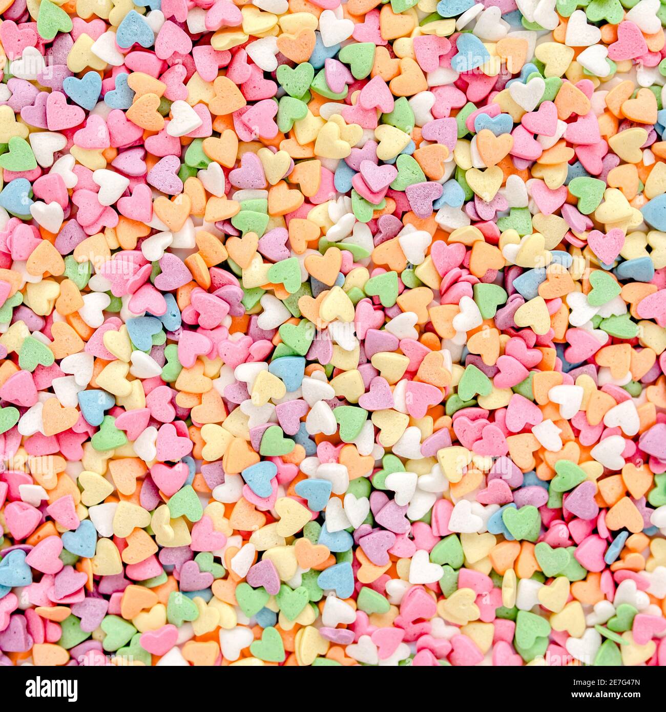 Valentine's Day composition. Flat lay, top view of multicolored ...