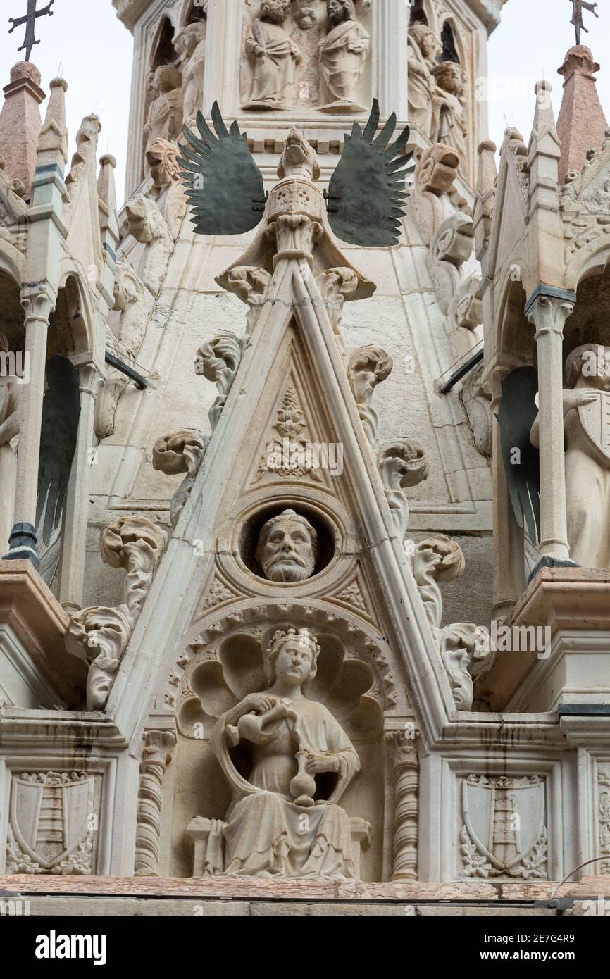 Scaliger tombs, a group of five gothic funerary monuments celebrating ...