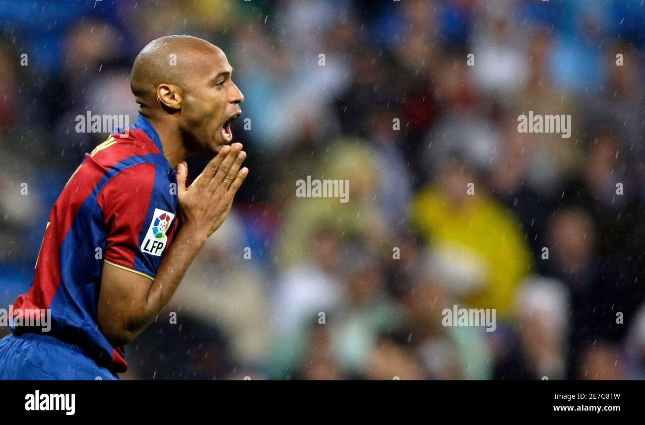 Santiago bernabeu thierry henry hi-res stock photography and images - Alamy