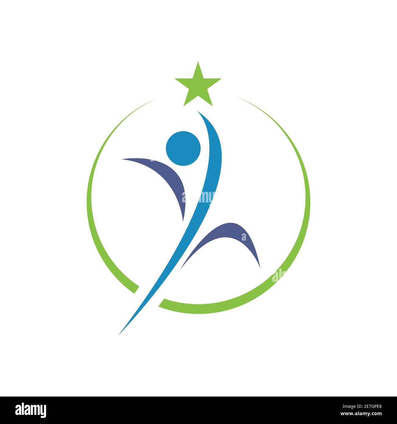 modern creative raising star logo vector symbol people reaching stars icon design illustration ...