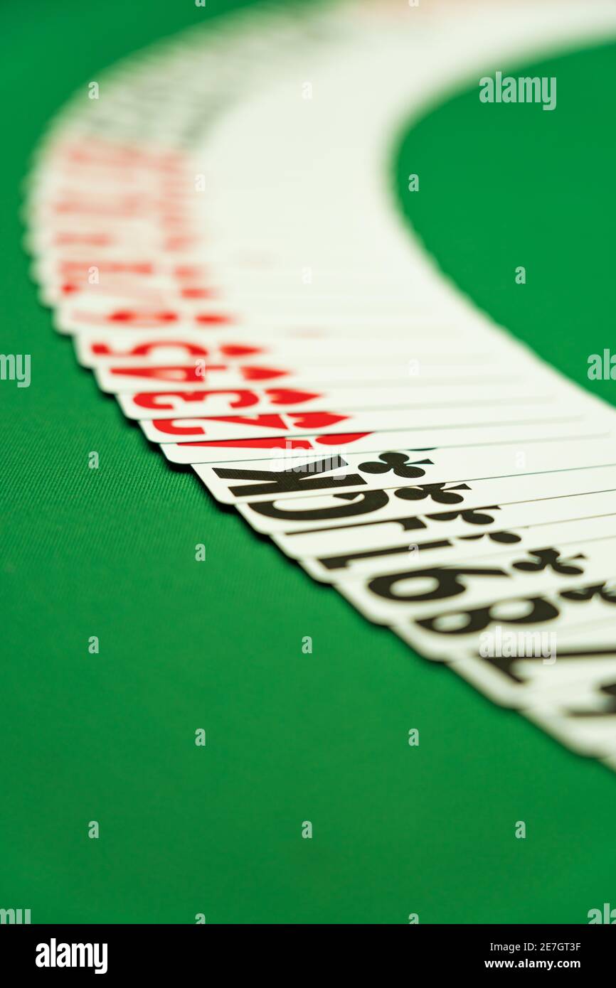 Playing cards spread out hi-res stock photography and images - Alamy