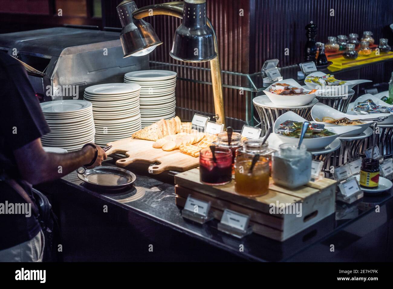 Breakfast Buffet Concept. Breakfast Time in Luxury Hotel. Food Buffet ...