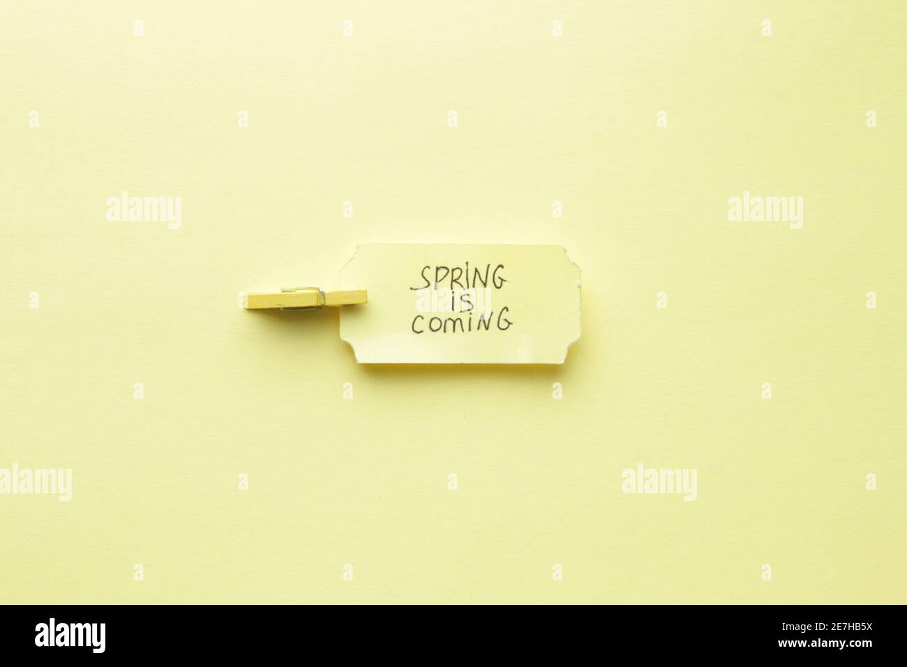 Spring coming concept sign hi-res stock photography and images - Alamy