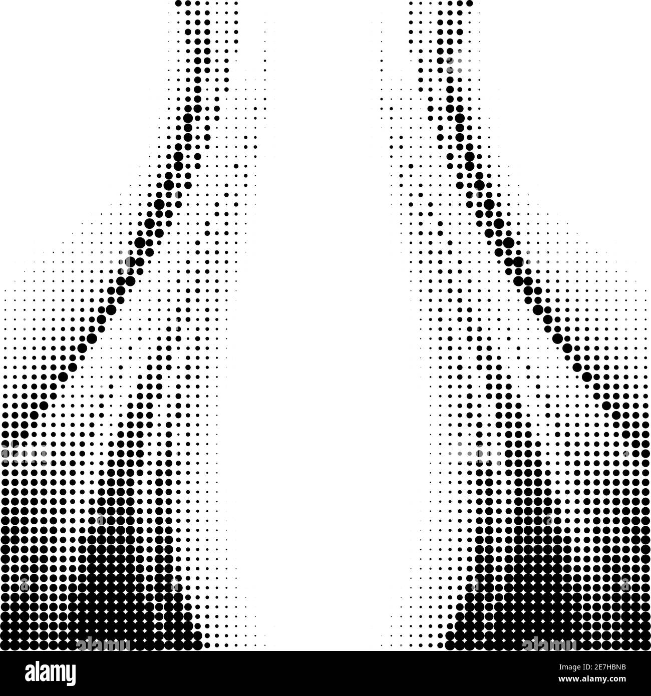 Halftone Pattern. Set of Dots. Dotted Texture on White Background ...
