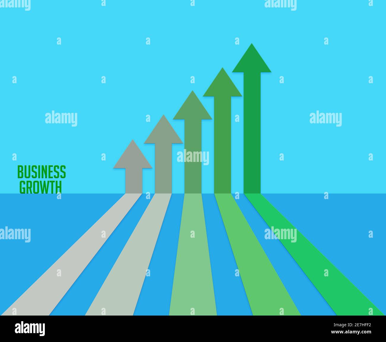growing graph, bar chart for business resource,3d illustration Stock ...