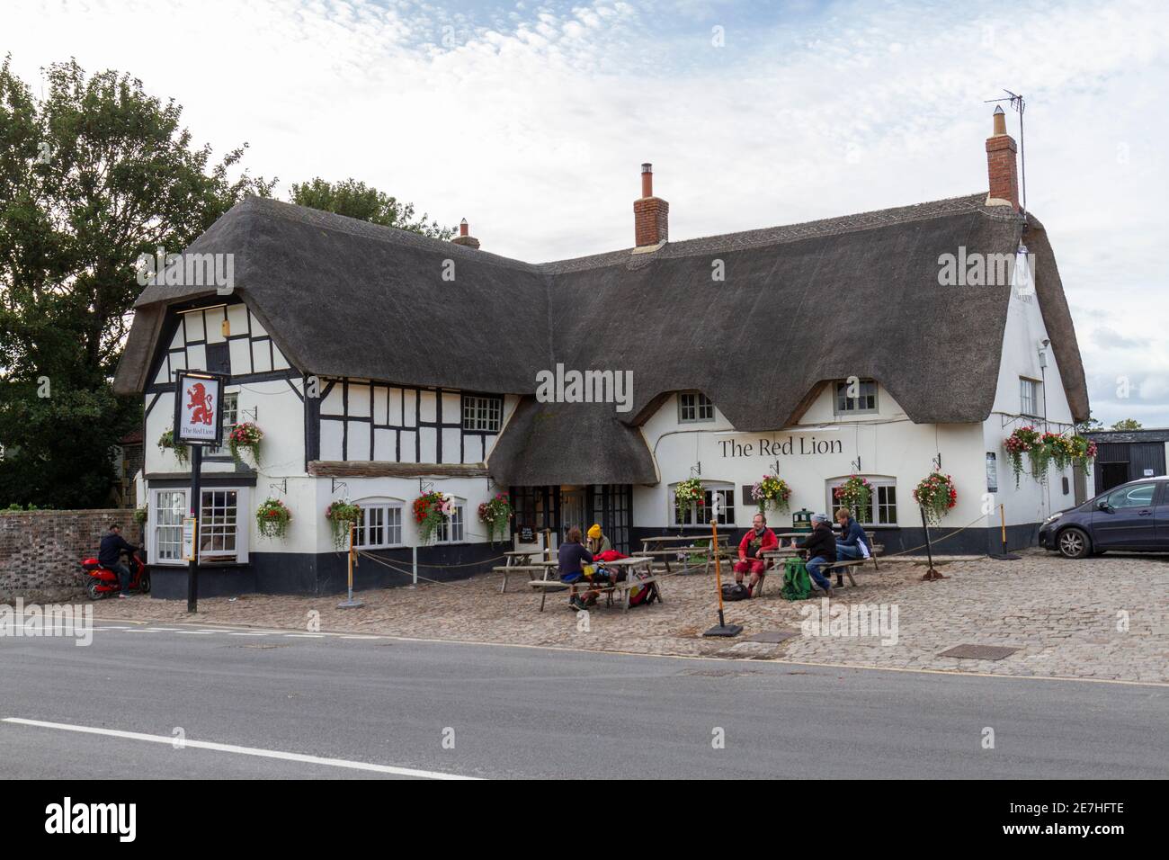 The Red Lion public house, the only pub in the world to be enclosed by ...
