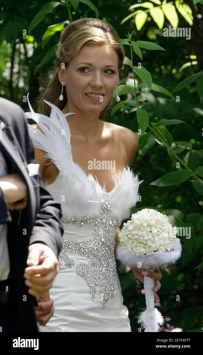 Michael Ballack Wife Simone Ballack High Resolution Stock Photography ...