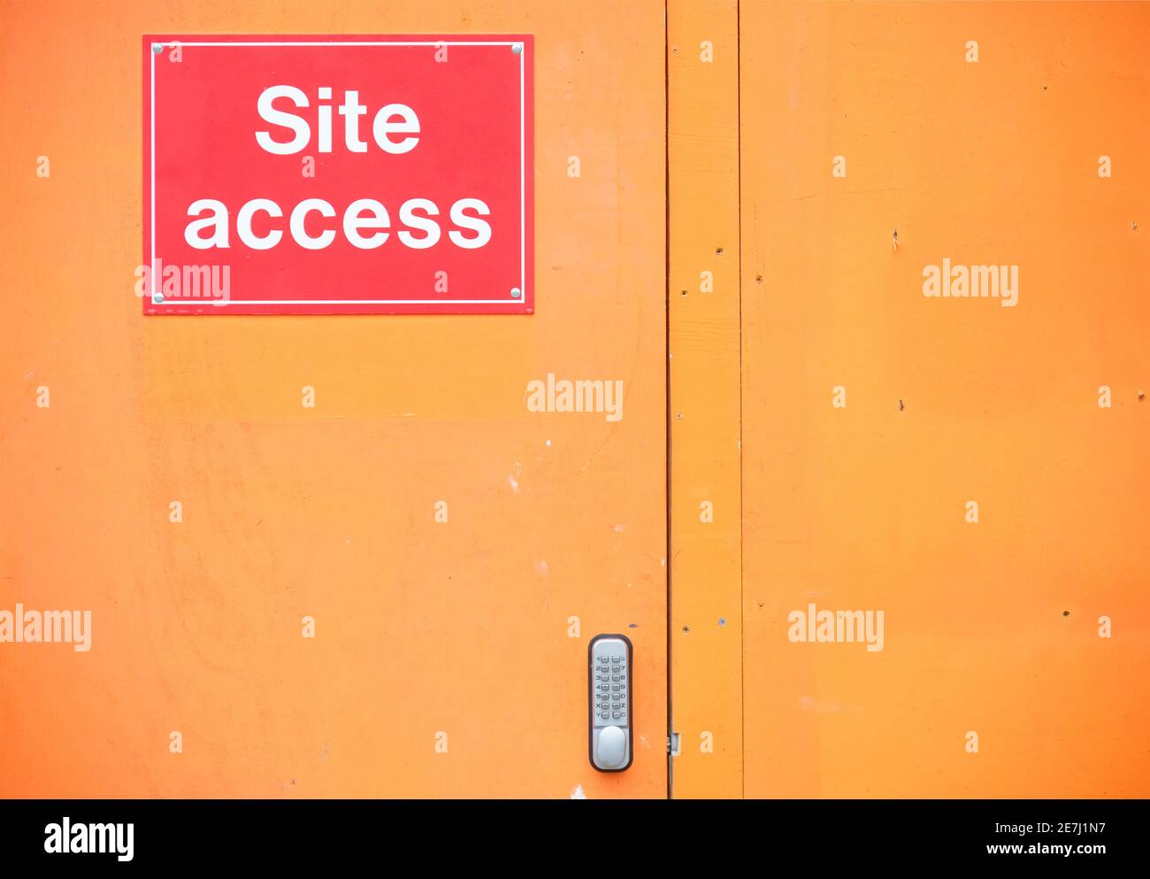 Construction site gate entrance hi-res stock photography and images - Alamy