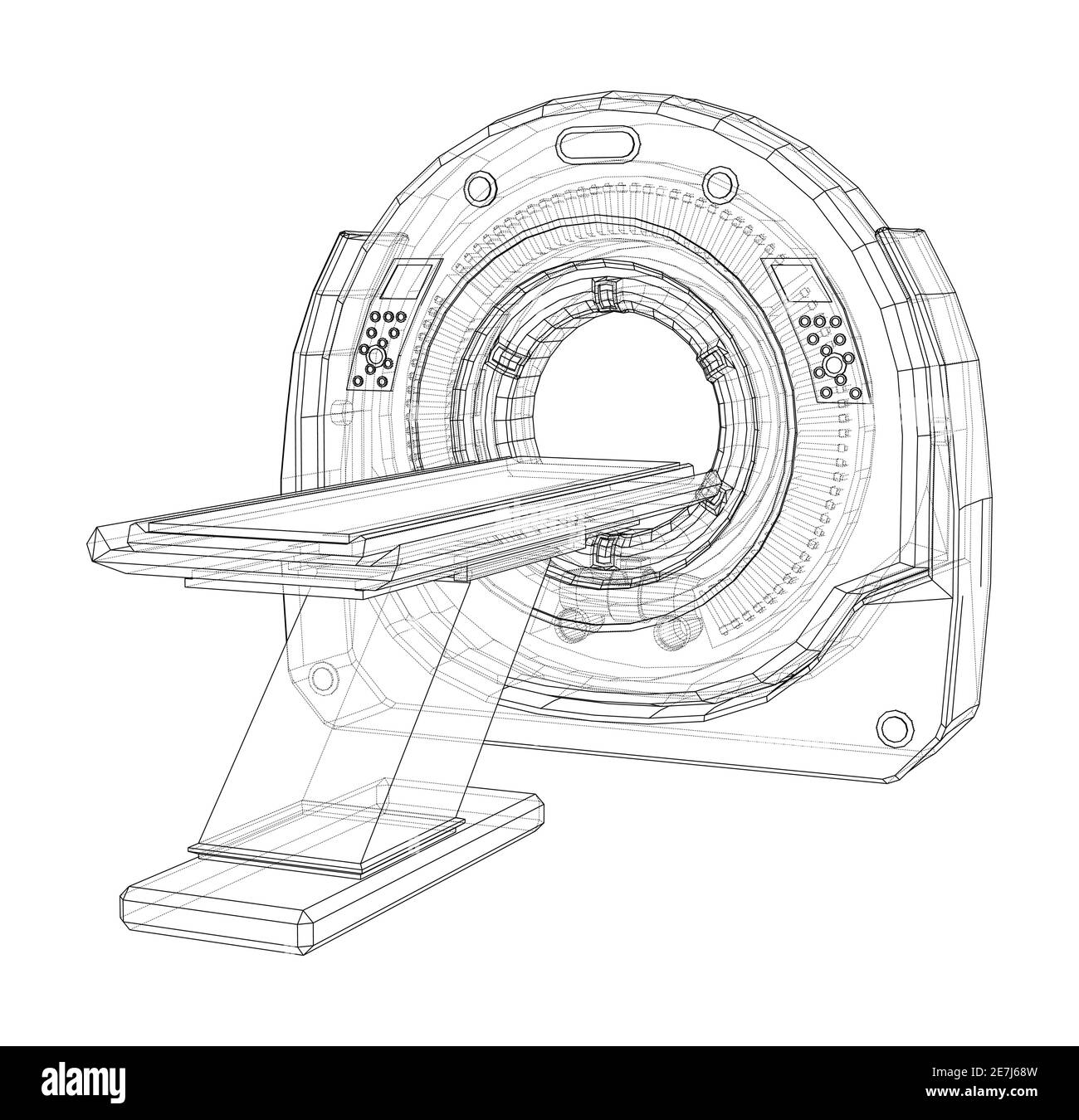 3d illustration of a MRI machine Stock Vector Image & Art - Alamy