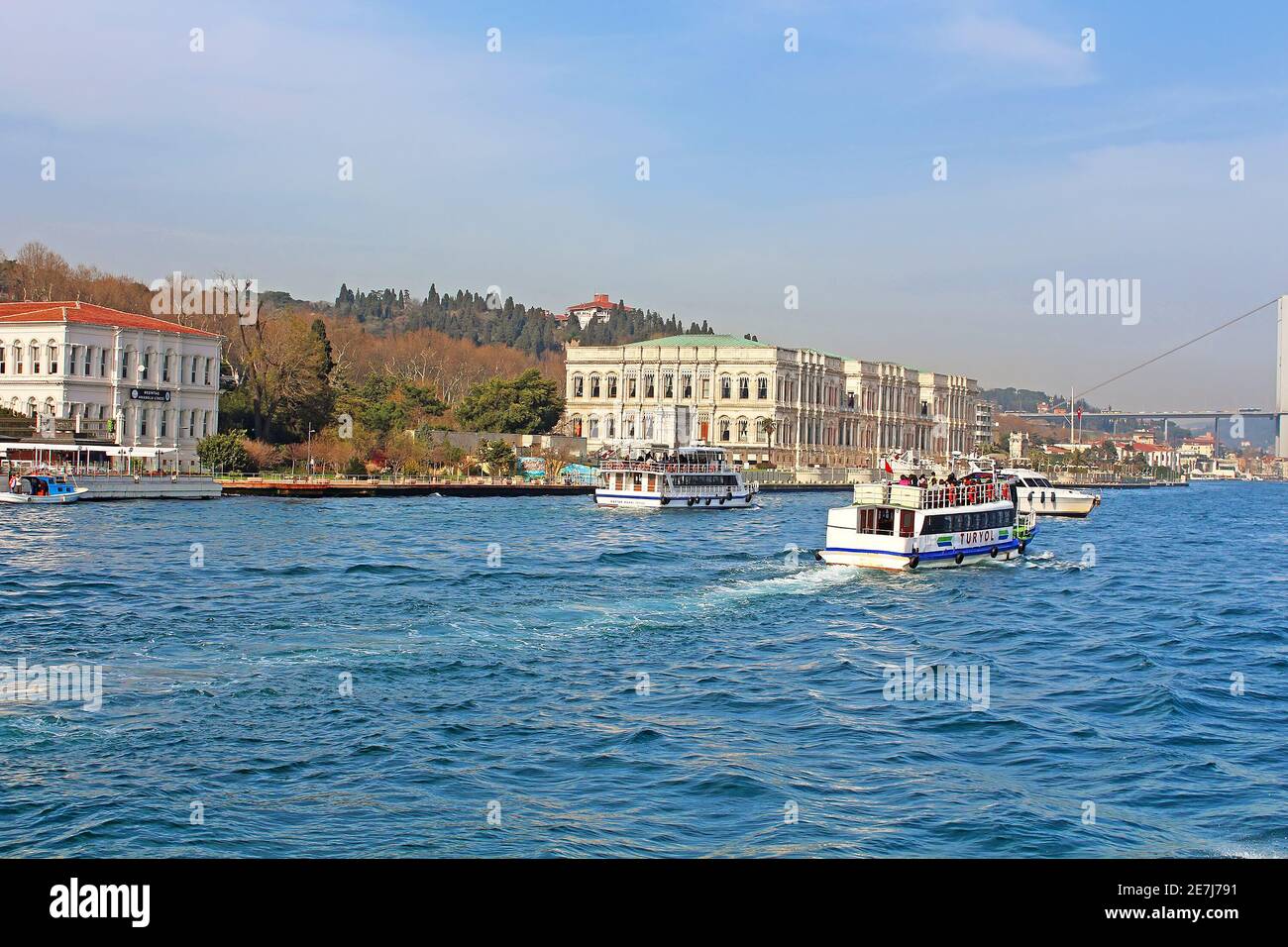 ISTANBUL, TURKEY - MARCH 30, 2013: Ciragan Palace in Istanbul, Turkey ...