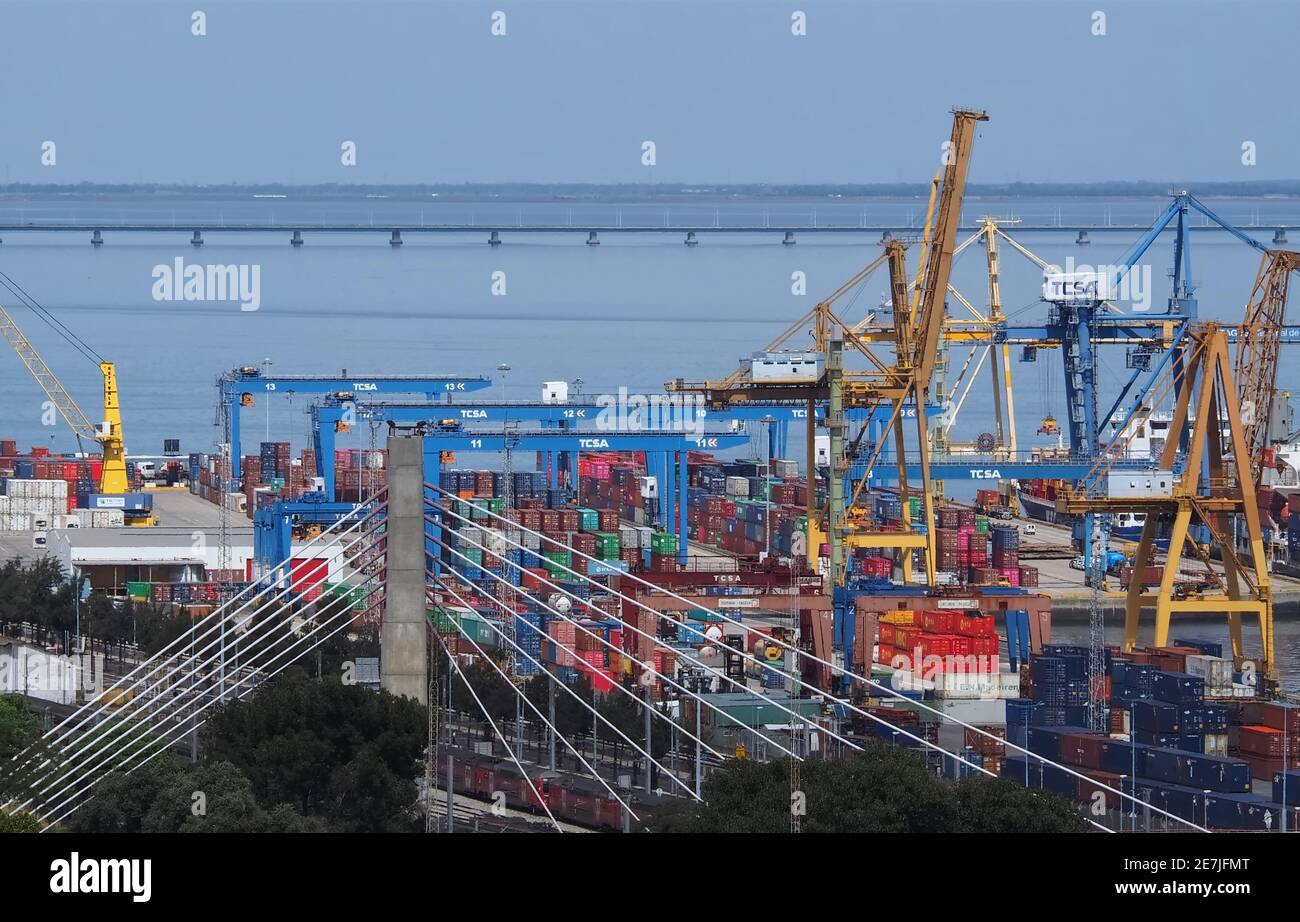 Railroad container terminal hi-res stock photography and images - Alamy