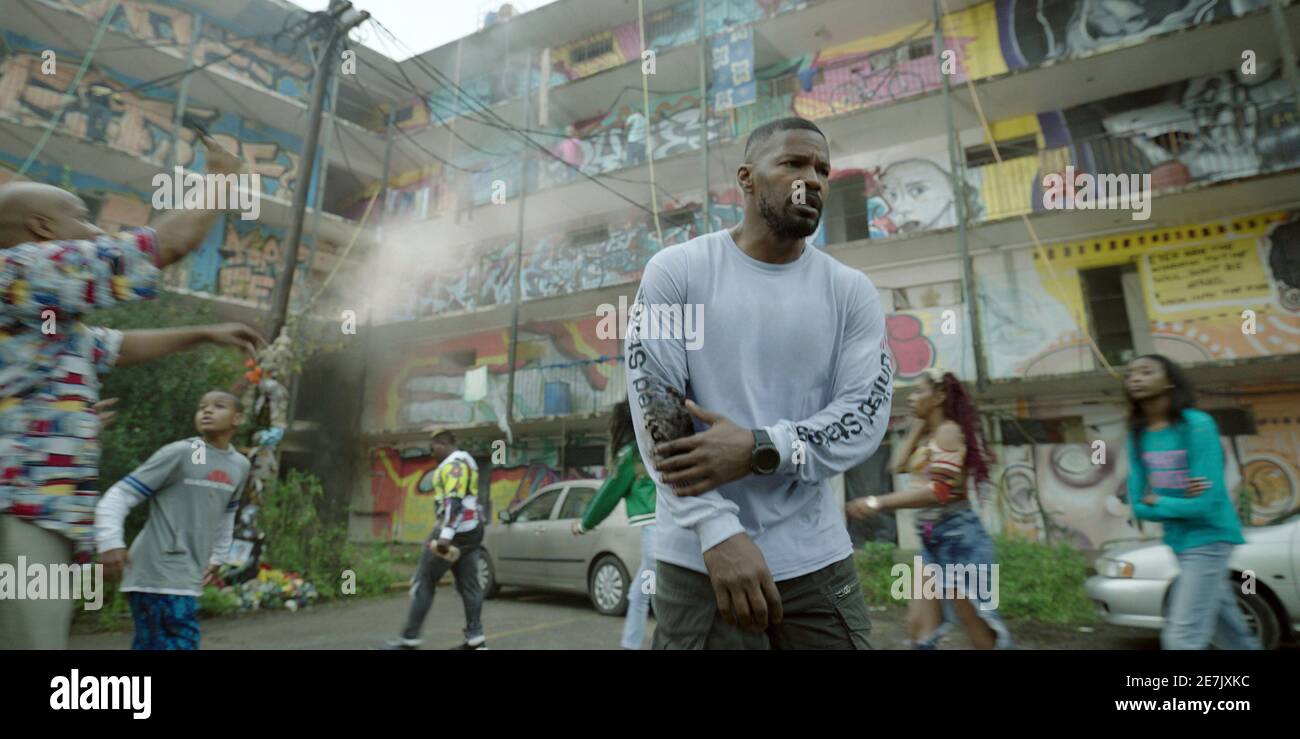 JAMIE FOXX in PROJECT POWER (2020), directed by HENRY JOOST and ARIEL ...