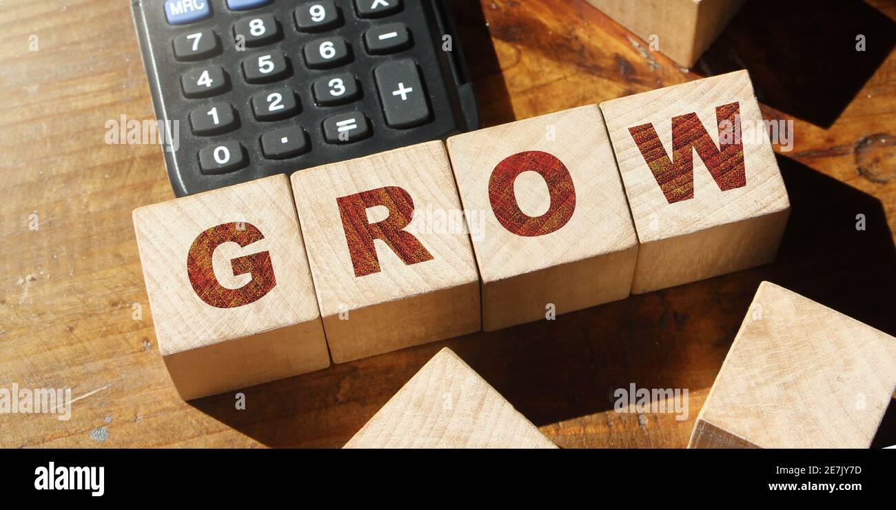Grow word hi-res stock photography and images - Alamy