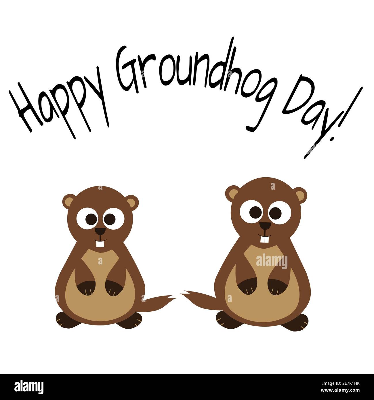 Happy groundhog day coming Cut Out Stock Images & Pictures - Alamy