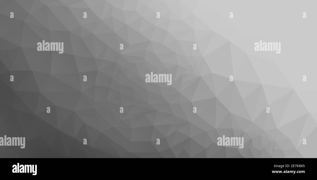 Abstract background of triangles with a smooth gray gradient. Modern ...