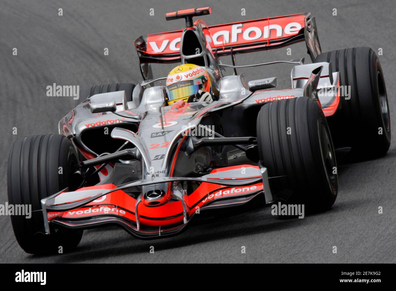 Mclarens lewis hamilton practice session interlagos hi-res stock ...