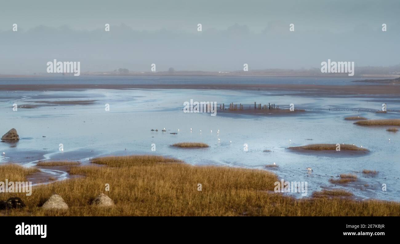 Artistic Impressionist style photo image of the estuary at Northam ...