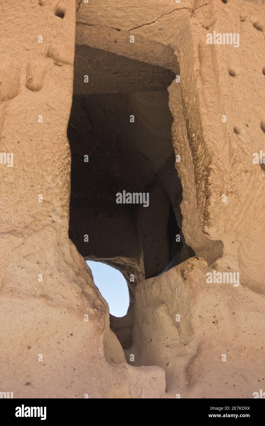 Detail from carved stone caves in magnificent stone structures near ...