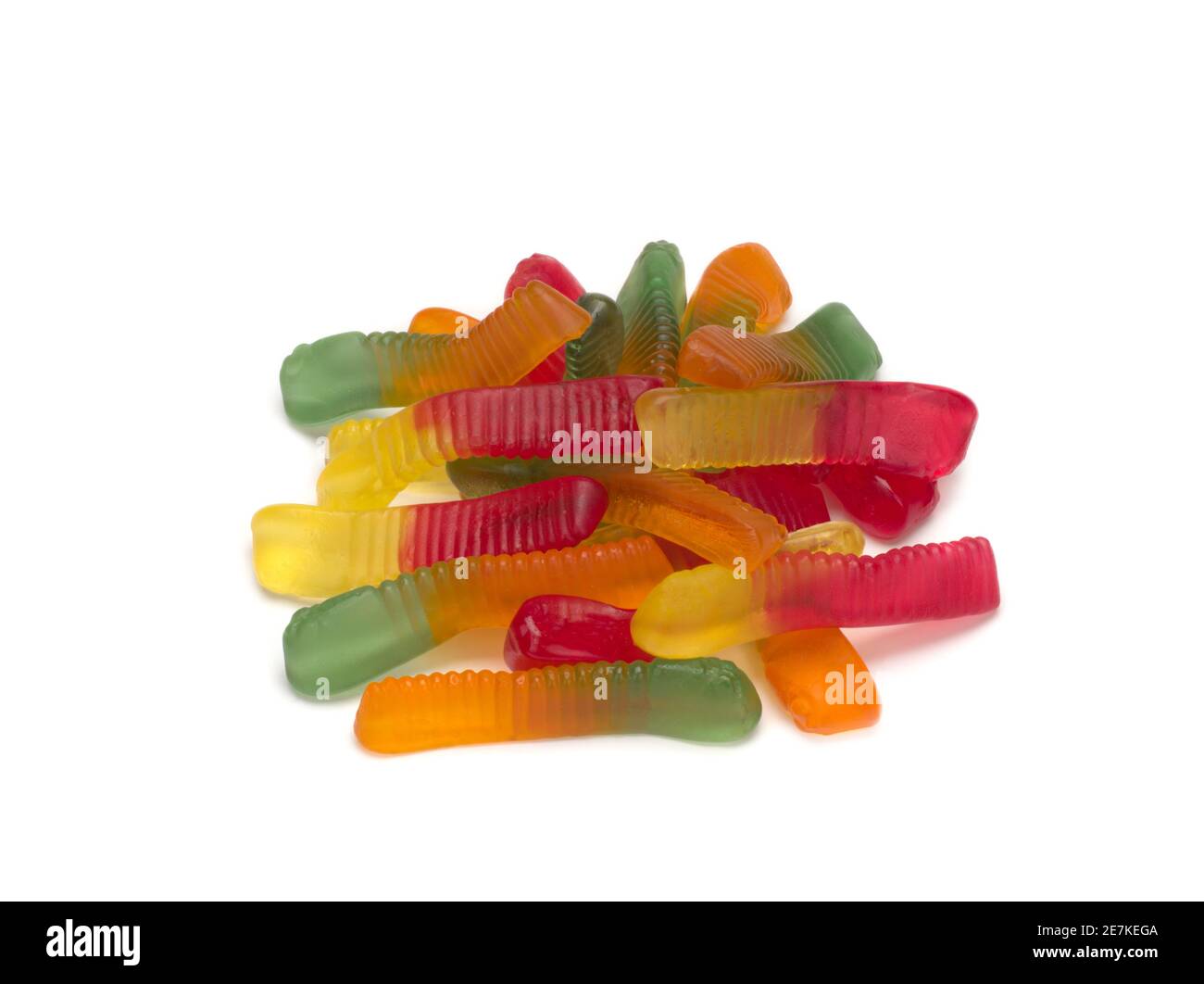 Juicy colorful jelly sweets. Gummy candies. Snakes Stock Photo - Alamy