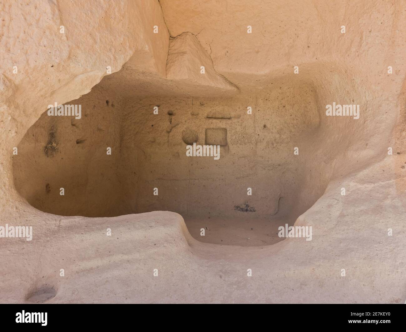 Detail from carved stone caves in magnificent stone structures near ...