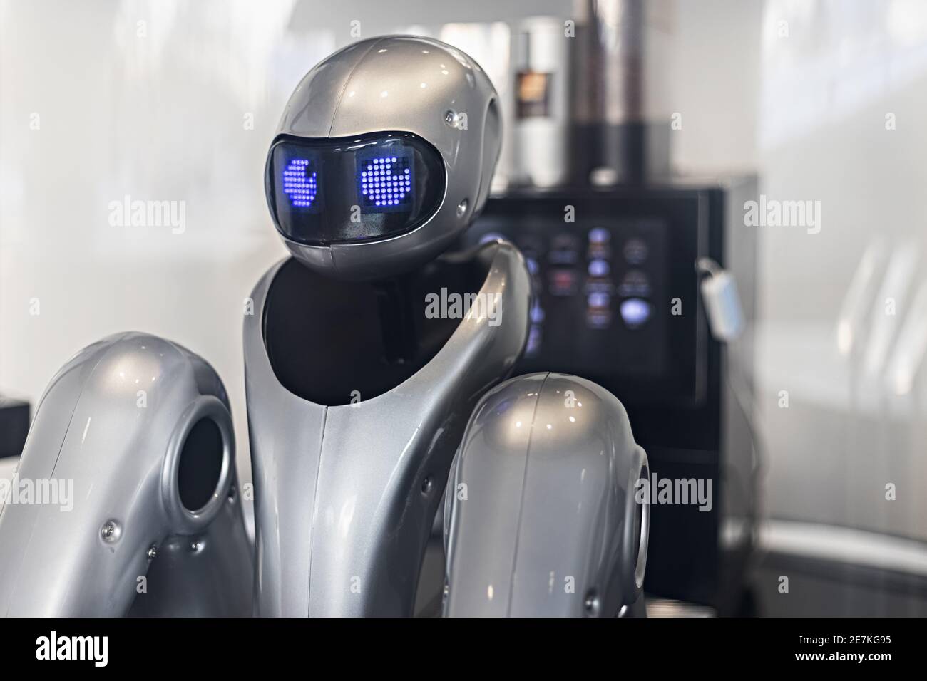 Robot barista, contactless service.Robotics. Technology trends in ... Robot barista, contactless service.Robotics. Technology trends in ...