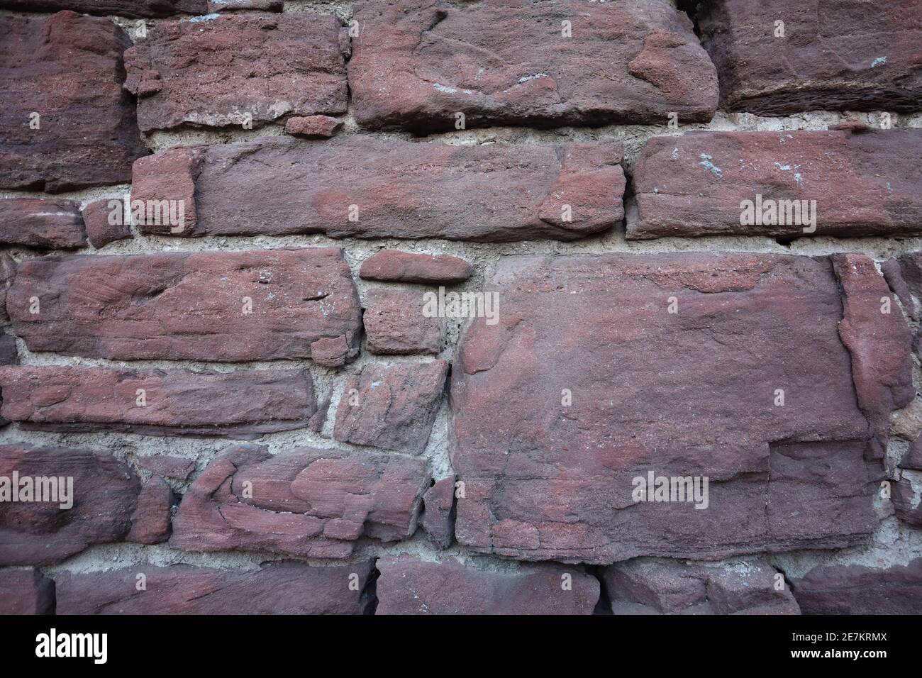 Rock textured background of different sizes from a wall in the old ...