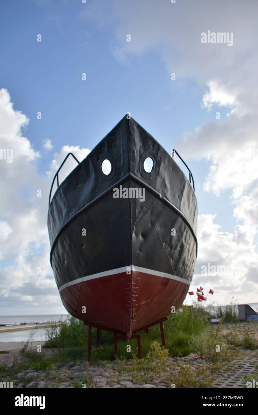 Historic wooden fishing boat hi-res stock photography and images - Alamy