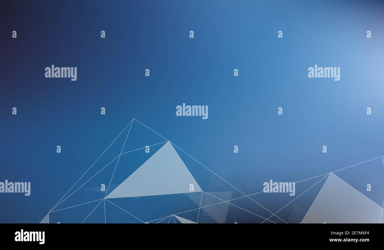 Abstract wide technology background with hexagons and gear wheels. Hi ...