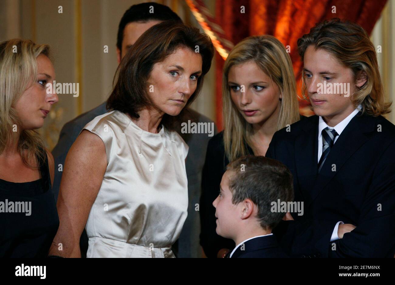Cecilia sarkozy with her daughter jeanne marie martin hi-res stock ...