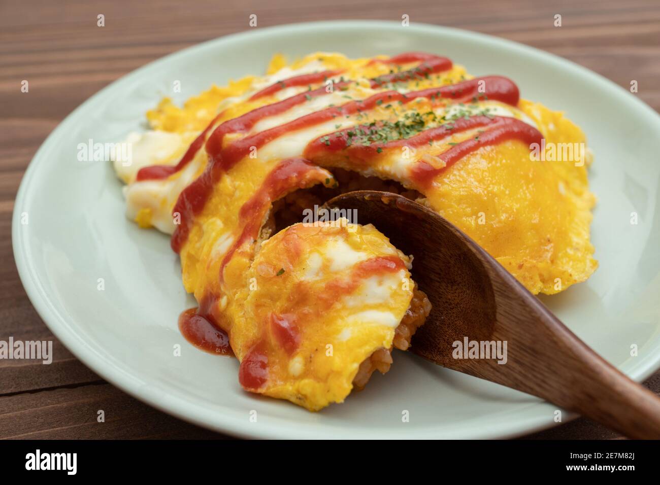 Rice omelette hi-res stock photography and images - Alamy