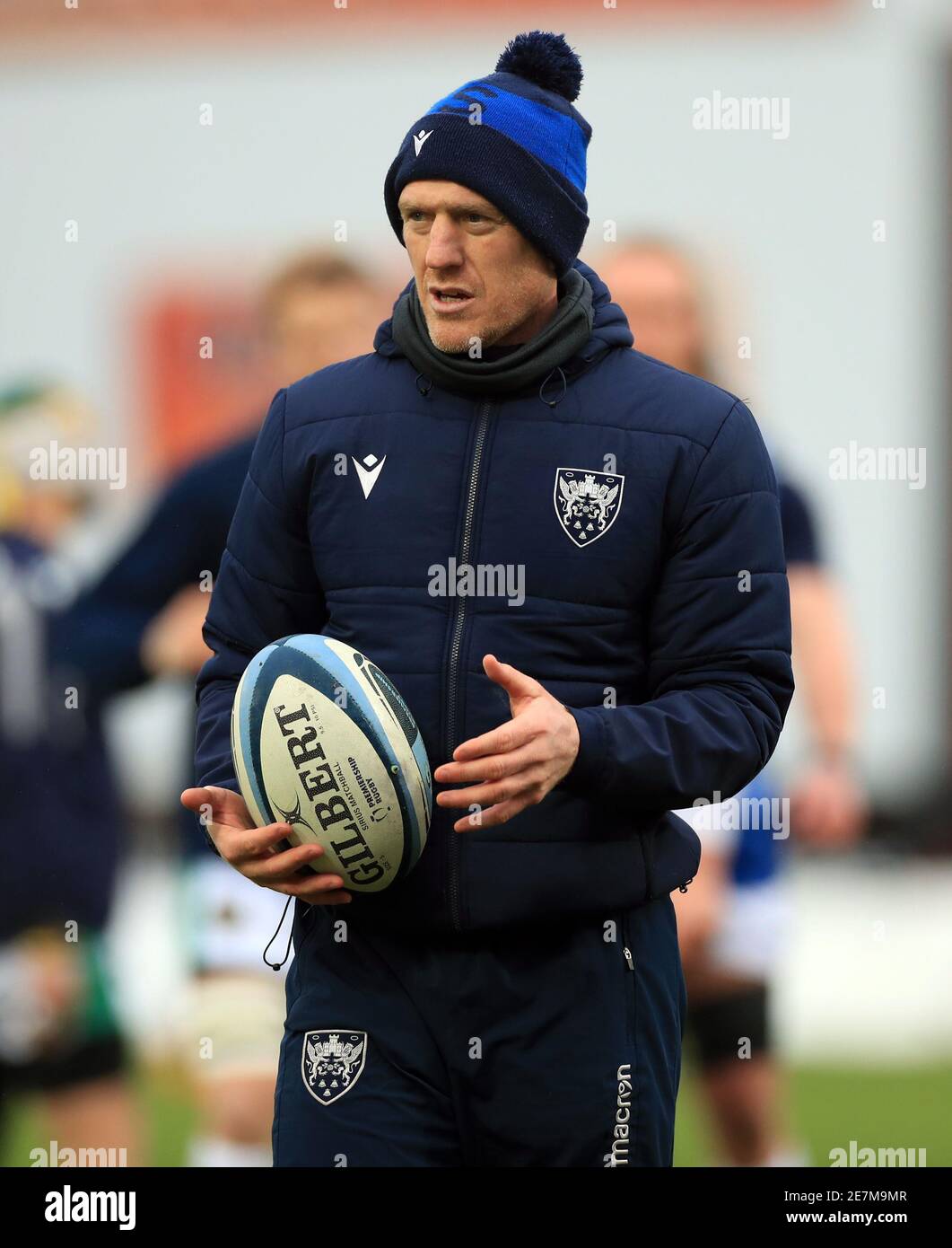 Sam Vesty, Northampton Saints' Attack and Backs coach during the ...