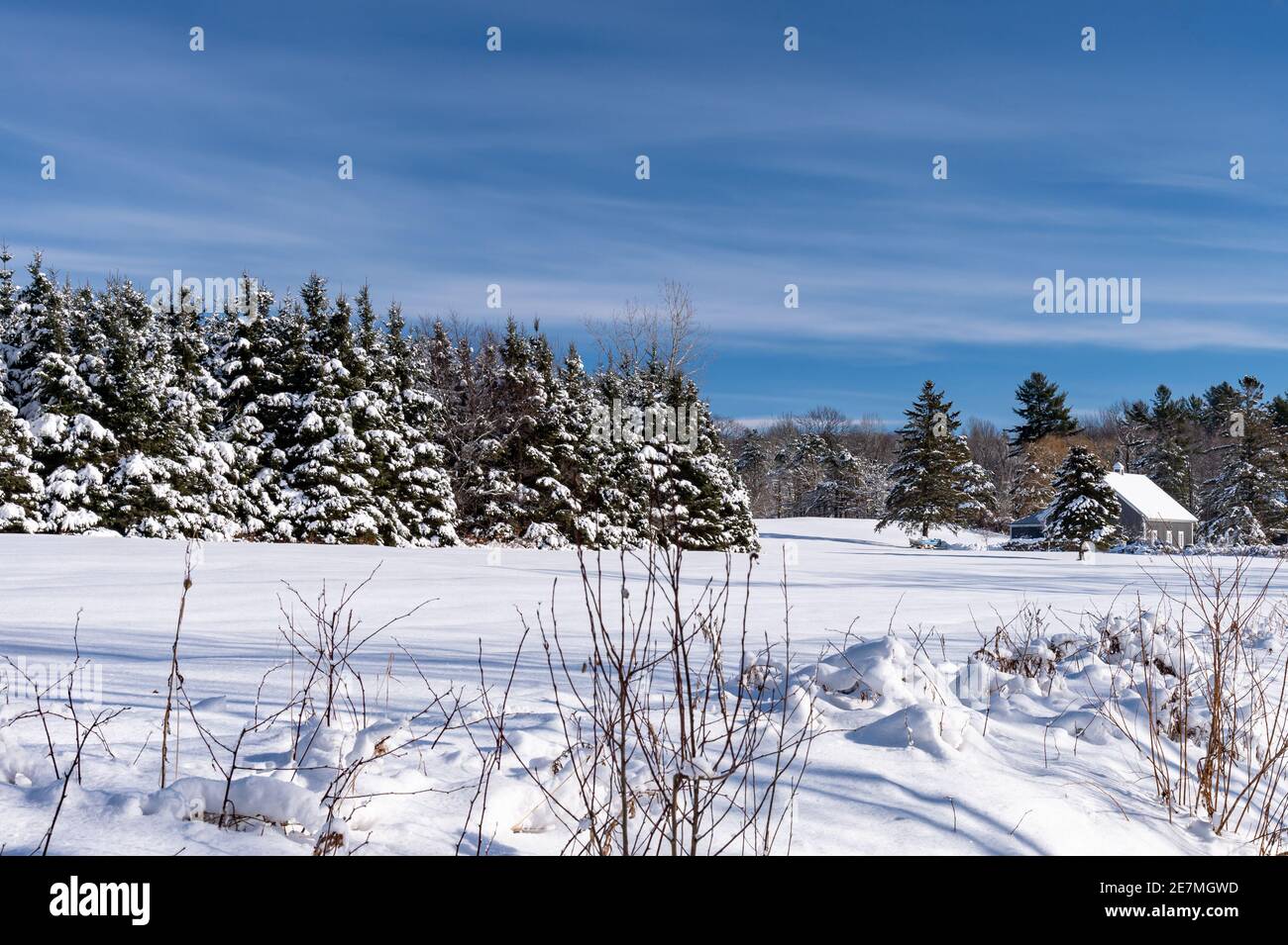 Winter in my Québec Stock Photo - Alamy