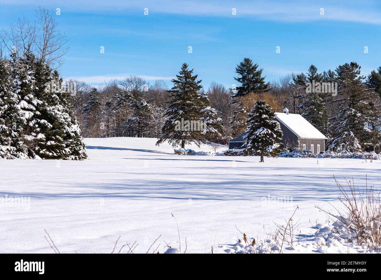 Winter in my Québec Stock Photo - Alamy